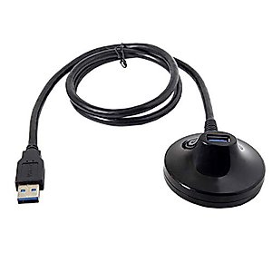 Cablecc USB 3.0 Type-A Male to Female Extension Dock Station Docking Cable 0.8m