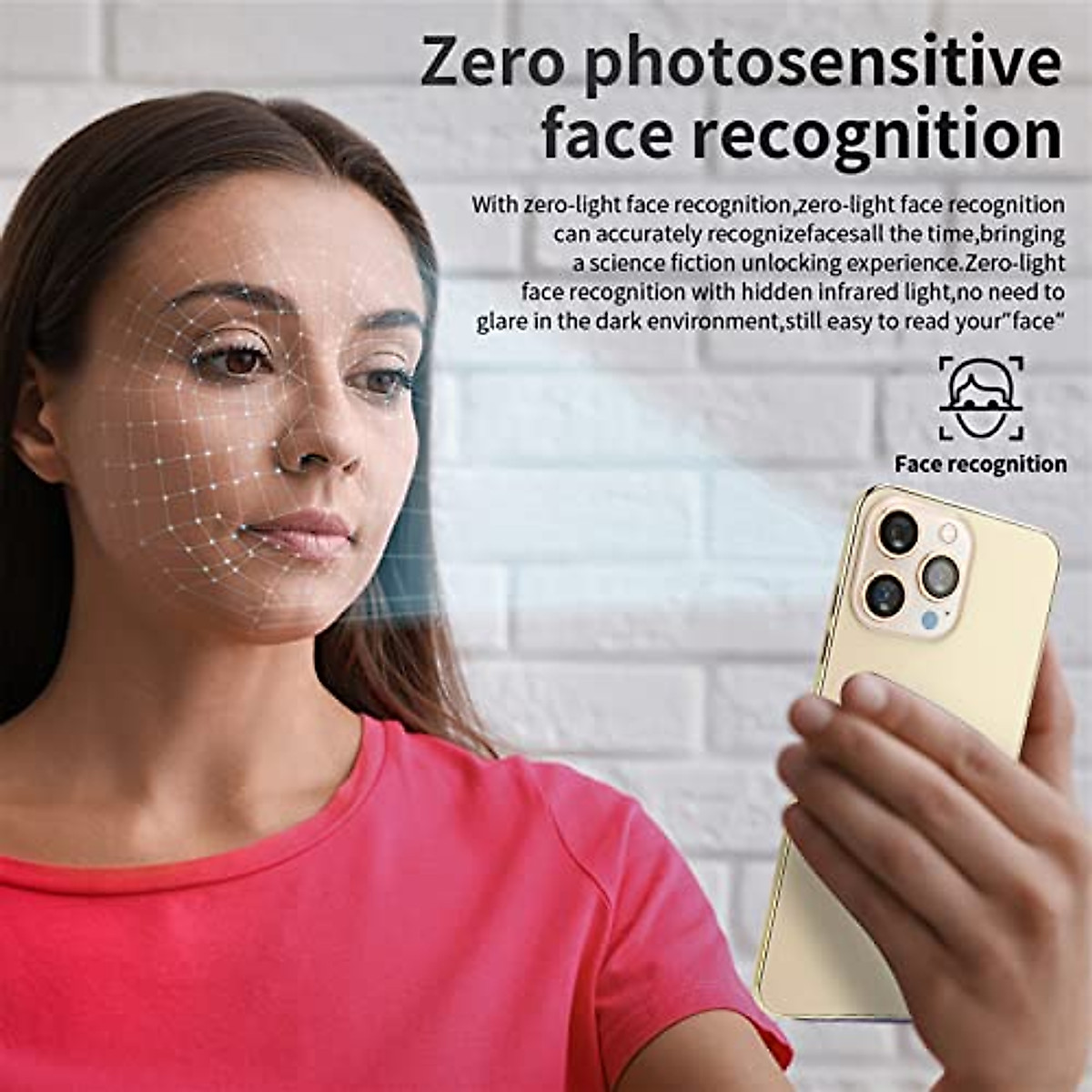 Tangxi 6.5Inch Cell Phone, Quad Core 4G Network WiFi 4GB RAM 64GB ROM 5000mAh Smartphone US Plug 100‑240V (Gold)