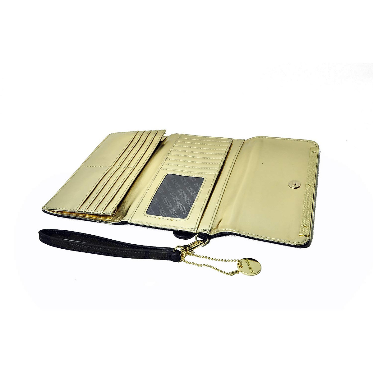 Steve Madden Trifold Wallet Black One Size