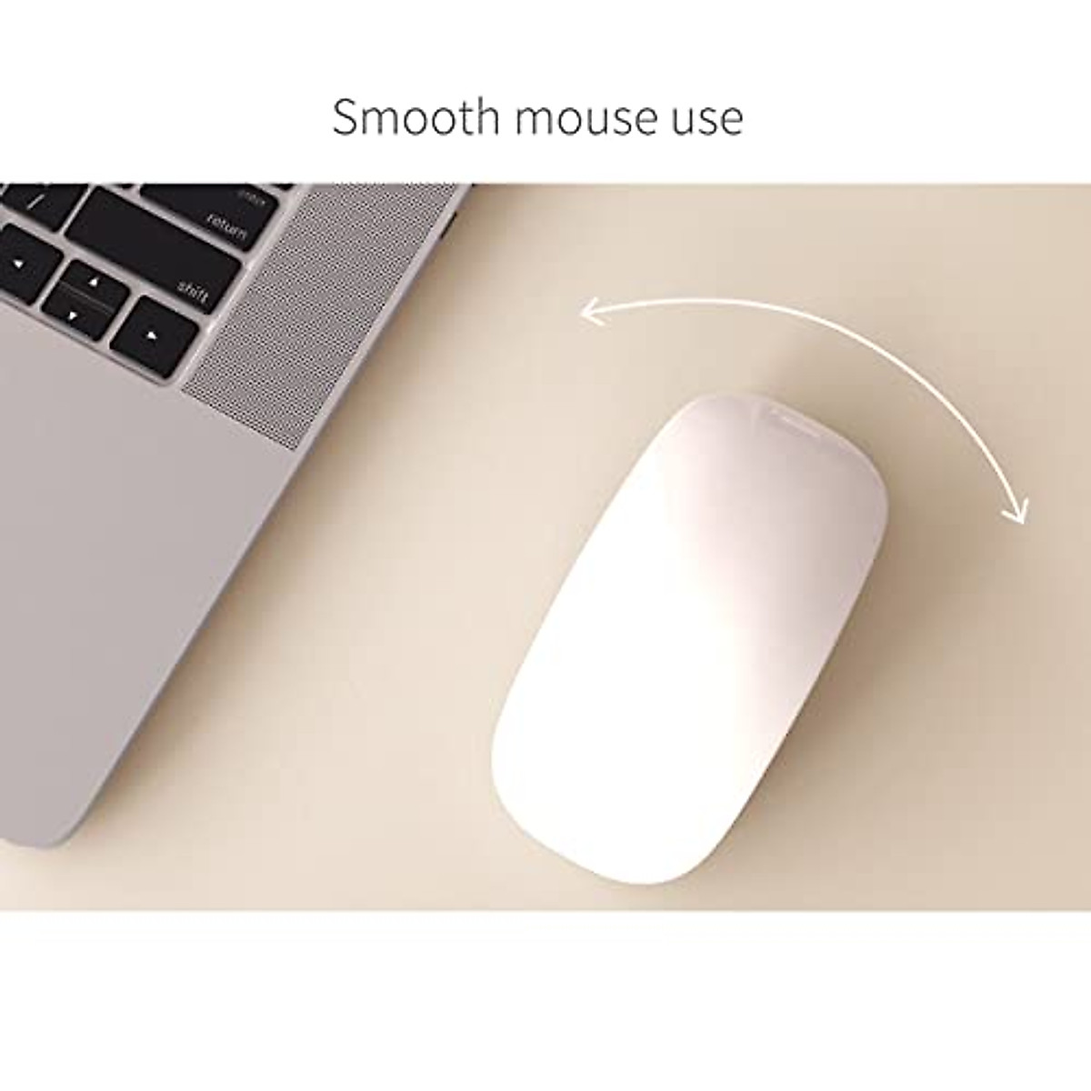 RENMTURE Dual-Sided Desk Pad,Natural Cork & PU Leather Large Mouse mats for Office and Home Work,Desk Protector Non-Slip (36"x17",Apricot+Cork)