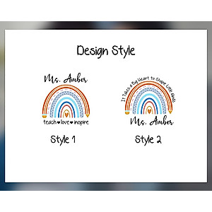 Personalized Teacher Tumbler With Name, Personalized Teacher 40oz Tumbler, Cute Tumbler For Teacher, Teacher Gift, Teacher Week, Back to School Gift, Thank You Gift Teacher 2