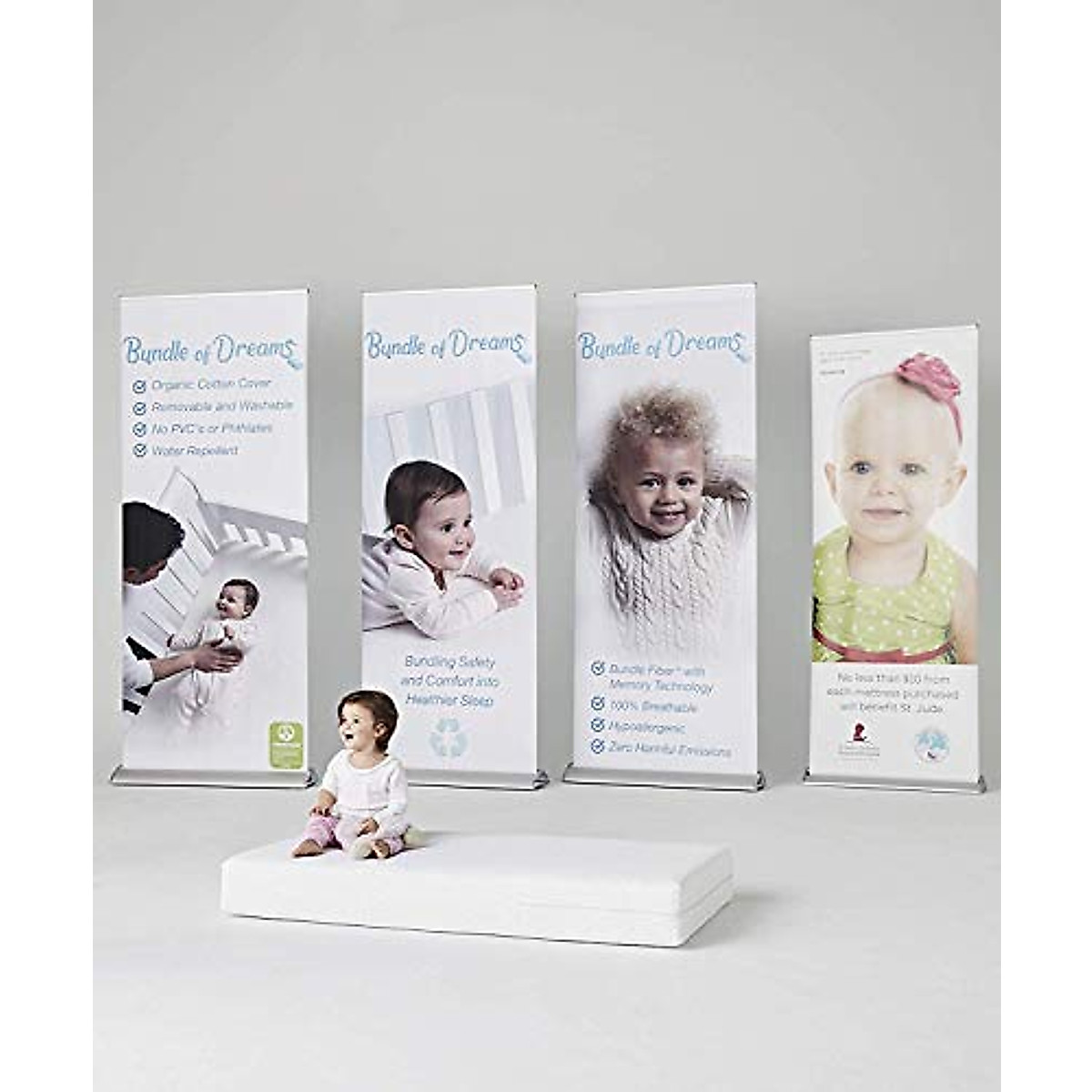 Bundle of Dreams Classic 2-Stage Crib & Toddler Bed Mattress, 100% Breathable, Organic Cotton Cover, Edge Support, Hypoallergenic, Eco-Friendly