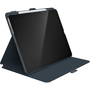 Speck Products BalanceFolio iPad Pro 12.9” (3rd, 4th, 5th Generation) Case, Stormy Grey/Charcoal Grey, 1 Count