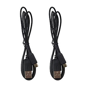 Qblahip 2 Pack Performance USB Power Charger Cable Charging Cord Fits for Nintendo 3DS DSi NDSI XL PADA A126