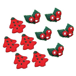 Alipis Christmas Felt Ornaments 10pcs Wool Felt Poke Fun ' Party Supplies Adornos para Ornaments for Xmas Xmas DIY Decoration Ornament Christmas Hanging Embellishments DIY Adornment