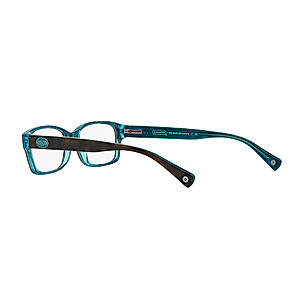 Coach HC6040 Brooklyn Prescription Eyewear Frames, Dark Tortoise/Demo Lens, 52 mm