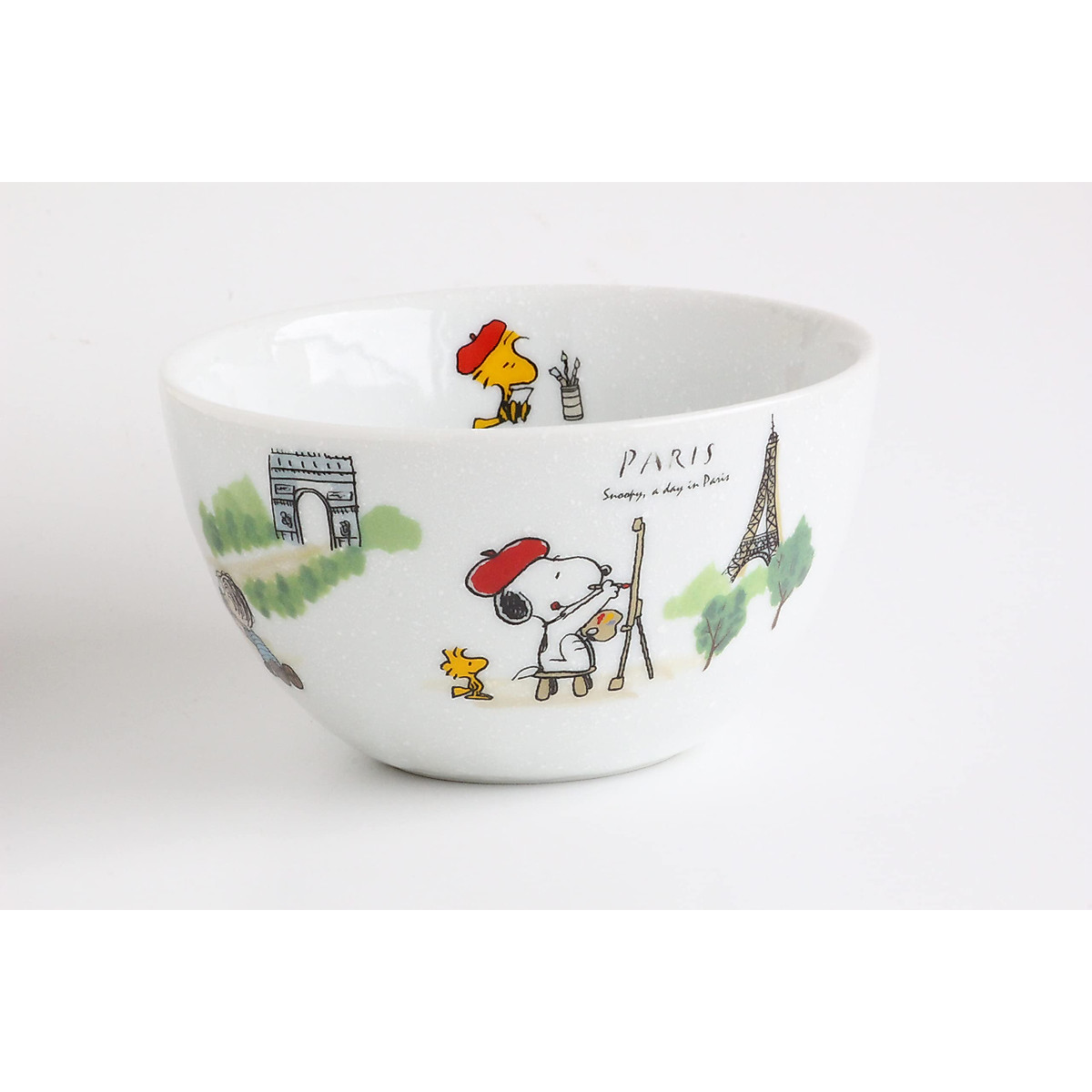 シミズ陶業(Shimizutougyou) London Paris Snoopy Bowl, Set of 2