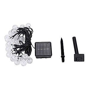 GOTOTOP LED Outdoor String Lights,Durable Solar Powered 30 LED Globe Balls Fairy Lights for Indoor Outdoor Home Garden Yard Halloween Party Lamp Decor