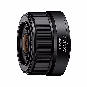 Nikon NIKKOR Z DX 24mm f/1.7 | Extra-large aperture wide-angle prime lens for APS-C size/DX format Z series mirrorless cameras | Nikon USA Model, Black