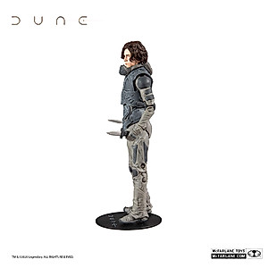 McFarlane Toys Dune Paul Atreides 7-inch Action Figure with Build-A Glossu ‘Beast’ Rabban Figure Parts, Multicolor