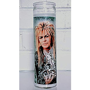 Saint Jareth the Goblin King,Prayer Candle, 8" glass jar votive