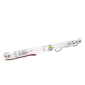 TEN-HIGH 60W CO2 Laser Tube 1000mm D50mm, Wires Preconnected with Coating, for Laser Cutter Laser Engraving Cutting Machine
