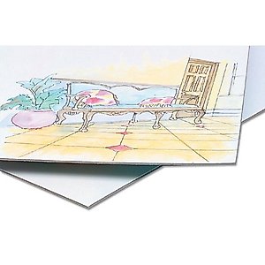 Crescent 99 Press Illustration Board, White, 10" W x 15" L (Pack of 15)