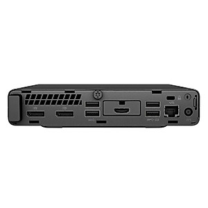 HP EliteDesk 705 G4 mini Home and Business Desktop Mini Black (AMD Ryzen 5 PRO 2400GE 4-Core, 8GB RAM, 256GB SSD, AMD RX Vega 11, Wifi, Bluetooth, 6xUSB 3.1, 3 Display Port (DP), Win 10 Pro) (Renewed)