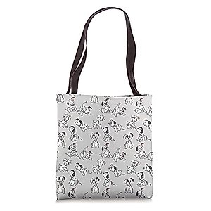 Disney Classic 101 Dalmatians Puppies Soft Grey Tote Bag