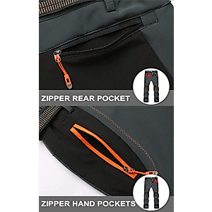 MAGCOMSEN Winter Pants Men Snow Pants for Men Snowboard Pants Men Ski Pants Waterproof Pants Work Pants For Men