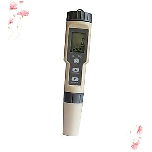 MUSISALY Pen Hydrometer Temperature Tester Water Quality Tester Salt Water Gravimeter Salt Meter Water Salimeter Light Grey