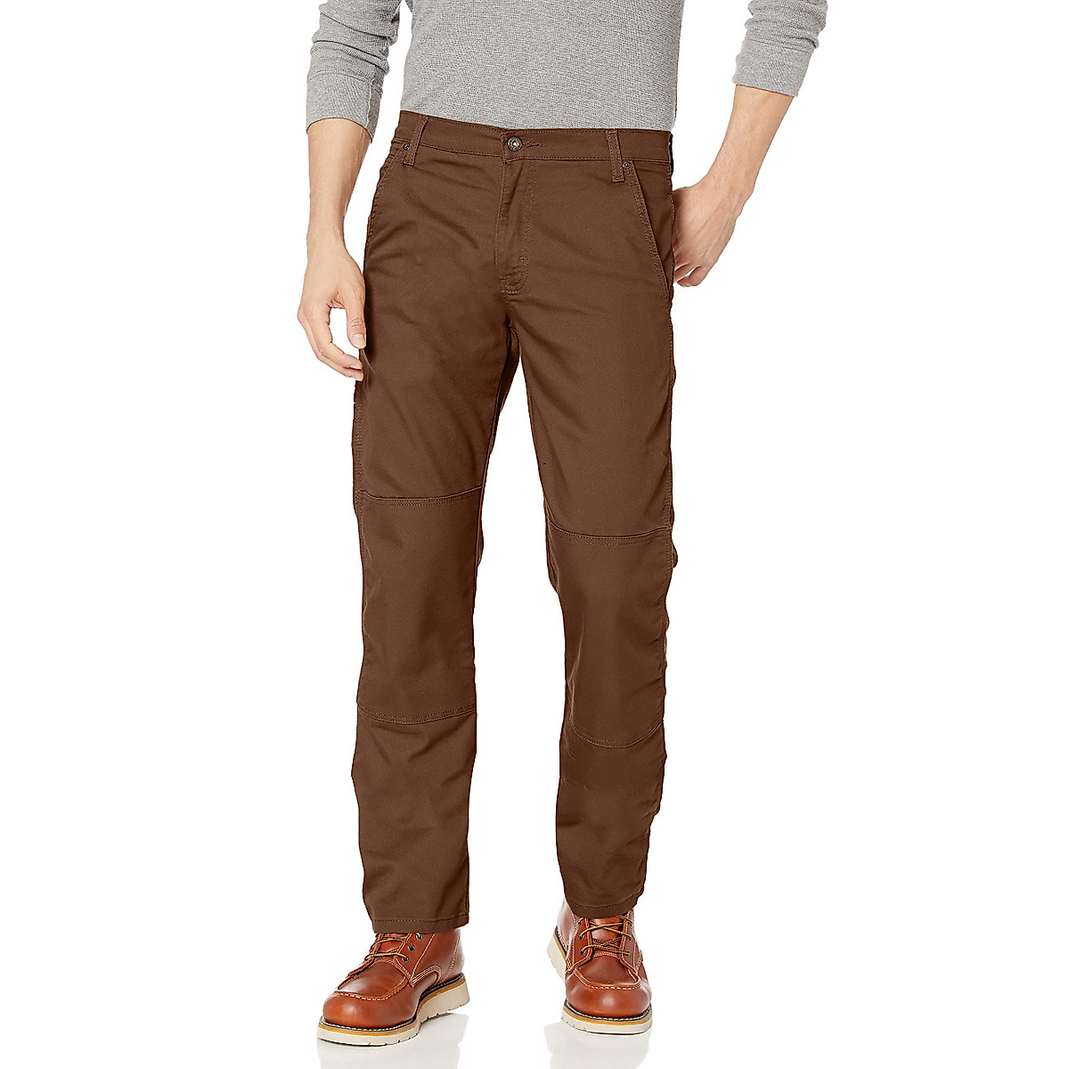 Dickies mens Tough Max Duck Double Knee Work Utility Pants, Stonewash Timber, 36W x 34L US