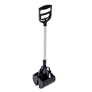 PETMAKER Pooper Scooper Disposal System Jaw Clamp for Large and Small Dogs with Long Handle for Sanitary One Handed Use on Grass and Concrete