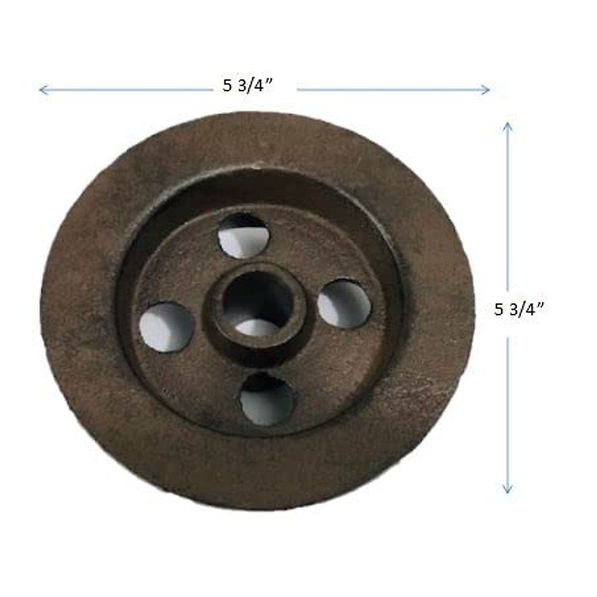 4 Rustic Cast Iron Mining Cart Wheels 5 3/4" Wide Display Track Cart Wheel