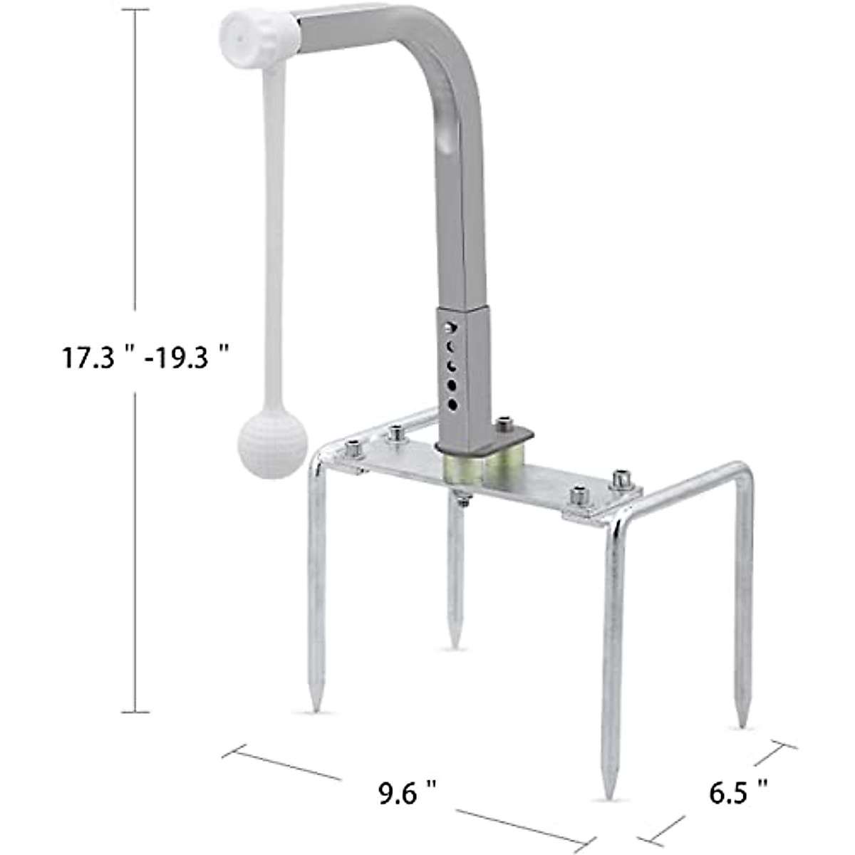 PGM Golf Swing Trainer - 2.0 Golf Training Equipment with 5 Adjustable Height - Pure Path Golf Swing Practice Mat Training Aid - Golf Swing and Hitting Trainer for Indoor Outdoor Home