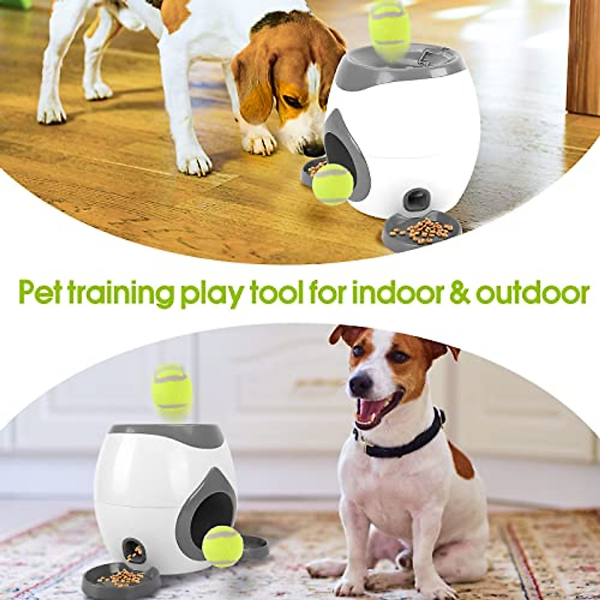 Ufanittel Dog Puzzle Toys,Treat Dispenser Dog Toys, Automatic Pet Feeder,Dog Puzzle Toys and Interactive Dog Toys,Puppy IQ Training & Mental Enrichment and Training Dog Games for Indoor