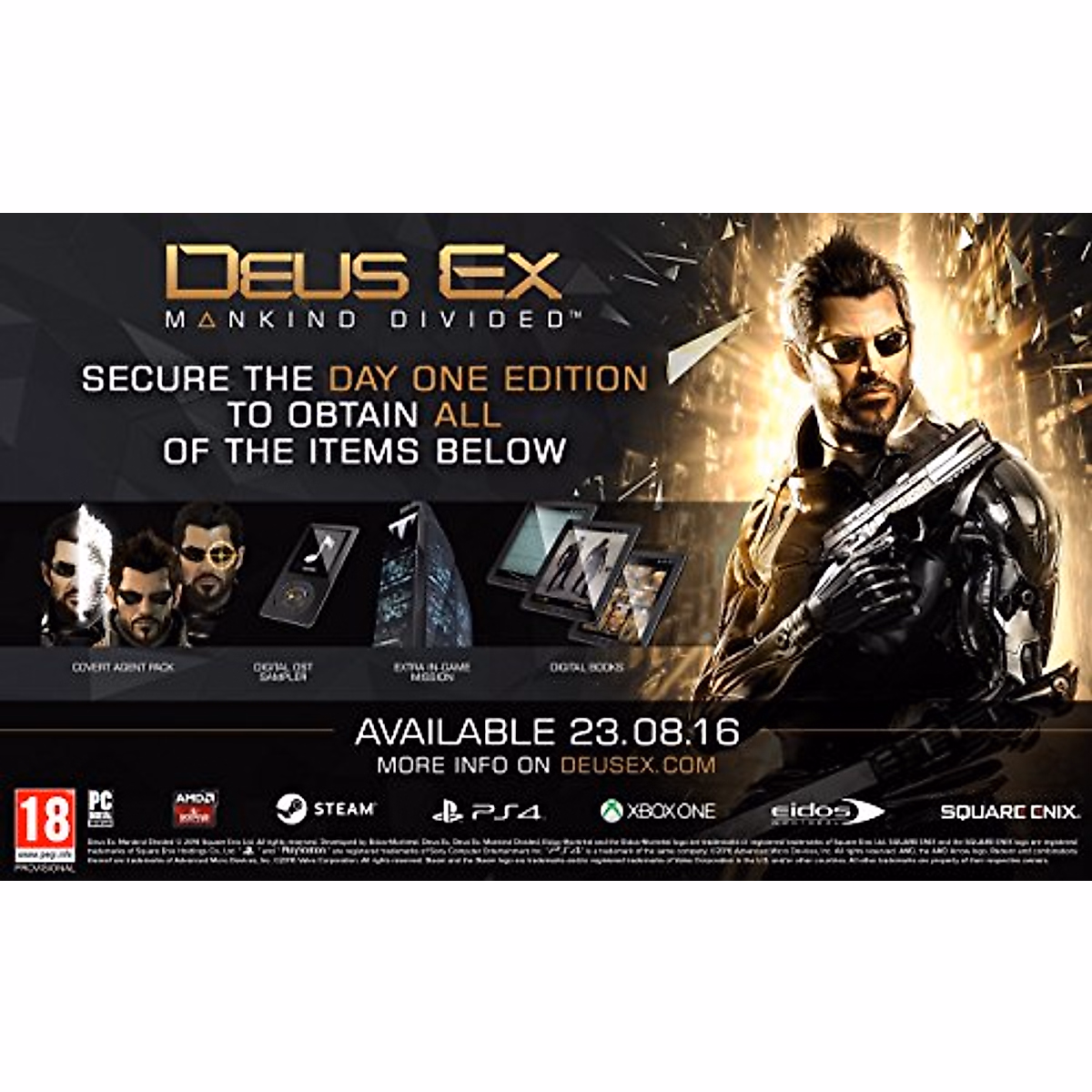 Deus Ex: Mankind Divided Day One Edition (PS4)