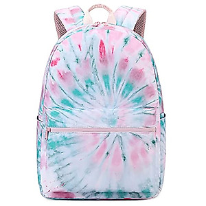 Abshoo Lightweight Tie Dye School Backpacks for Teen Girls Backpack with Lunch Bag (A Tie Dye)