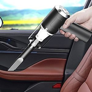 3 in 1 Wireless Handheld Car Vacuum Cleaner, 9000PA Powerful Suction Mini Portable Vacuum Cleaner, USB Cordless Handheld Car Vacuum Cleaner Rechargeable for Car, Home, Office