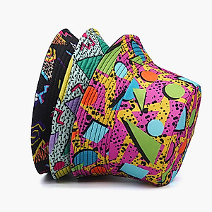 3 Pcs Retro 80s 90s Bucket Hats 3D Print Funny Trucker Hats Retro Hats for Men Women Beach Disco Party Hip Hop Hat Accessories