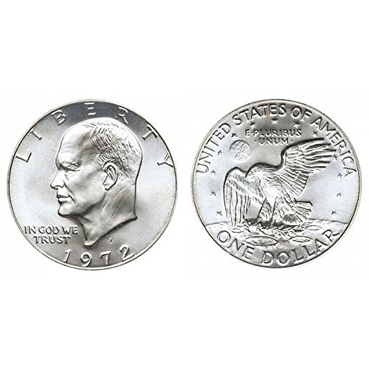 1972 S Eisenhower IKE Dollar 40% Silver Comes in original US mint packaging Dollar Proof US Mint