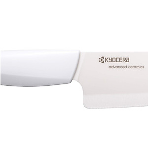 Kyocera 3Piece Advanced ceramic Revolution Series Knife Set, White, Blade Sizes: 5.5", 4.5", 3"