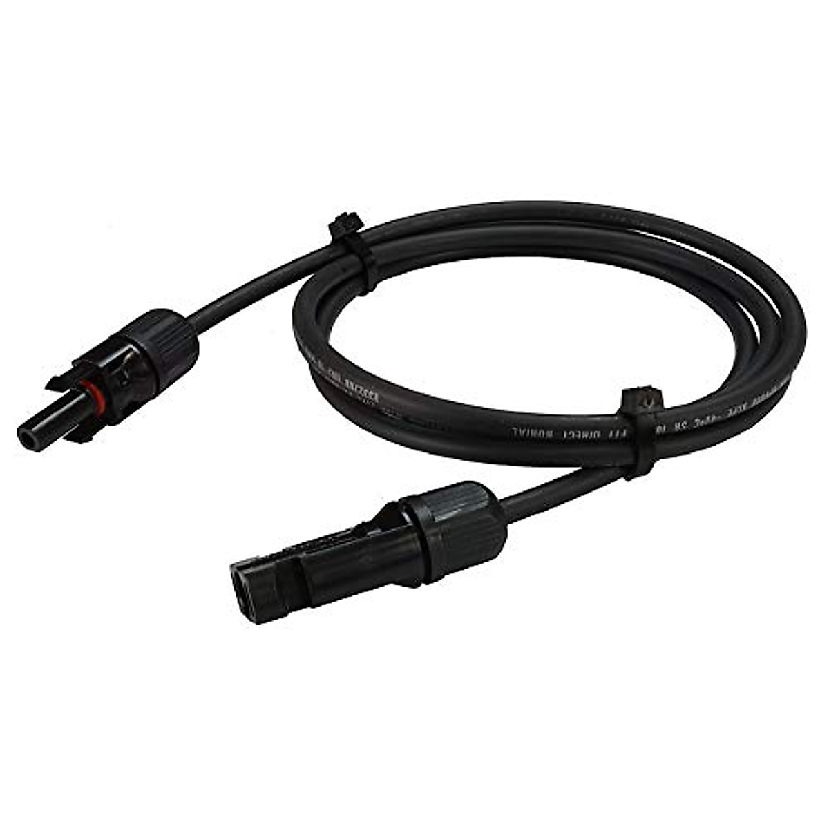 HQST 5 Feet 12AWG Solar Extension Cable with Female and Male Connector Solar Panel Adaptor Kit Tool (5FT Red + 5FT Black)