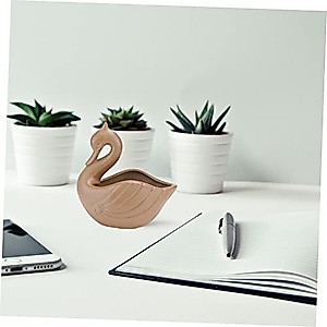 Veemoon 2 pcs Home Bird Succulent Outdoor Swan Succulents Flowerpot Holder Planting Household Indoor Vase Cactus Plants Ceramic Figurine Garden Flowerpots Bonsai for Planter Container