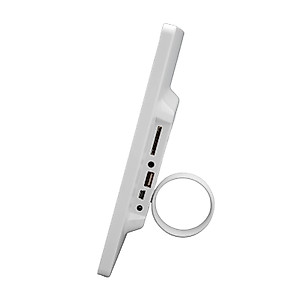 Digital Photo Frame, Electronic Photo Album 100-240V LCD Display 12.1 Inch 1280x800 Repeat Play Plug and Play White for Videos for Pictures (US Plug)