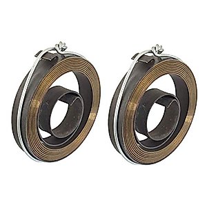 XMHF 2pcs Drill Press Return Spring, Quill Spring Feed Return Coil Spring Assembly, 5Ft Long, 57 x 10 x 1mm