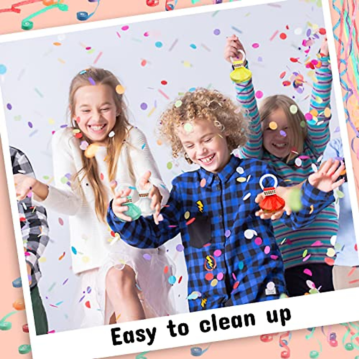 50 Pieces Throw Streamers Colorful Hand Held Streamer No Mess Confetti Crackers Party Streamers Wedding Toss for Engagement Graduation Party Favors Shows Supplies (50 Pieces)