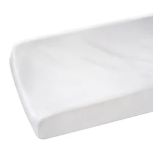 Satin Changing Pad Cover, Changing Table Cover 2 Pack Diaper Changing Pad Cover Great for Baby Hair, Soft Silk Feeling Cradle Sheet Changing Table Sheets 17" x 32", White
