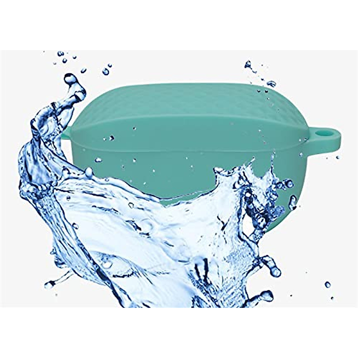 Silicone Case for JBL Vibe 100 TWS - True Wireless in-Ear Headphones , Protective Silicone with Keychain for JBL Vibe 100 TWS (Black)