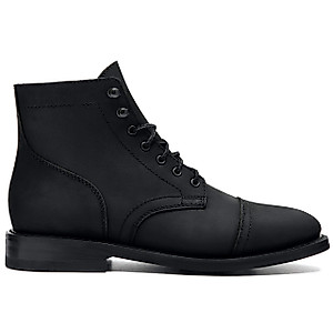 Thursday Boot Company Men's Captain Rugged and Resilient Cap Toe Boot, Black Matte, Size 10