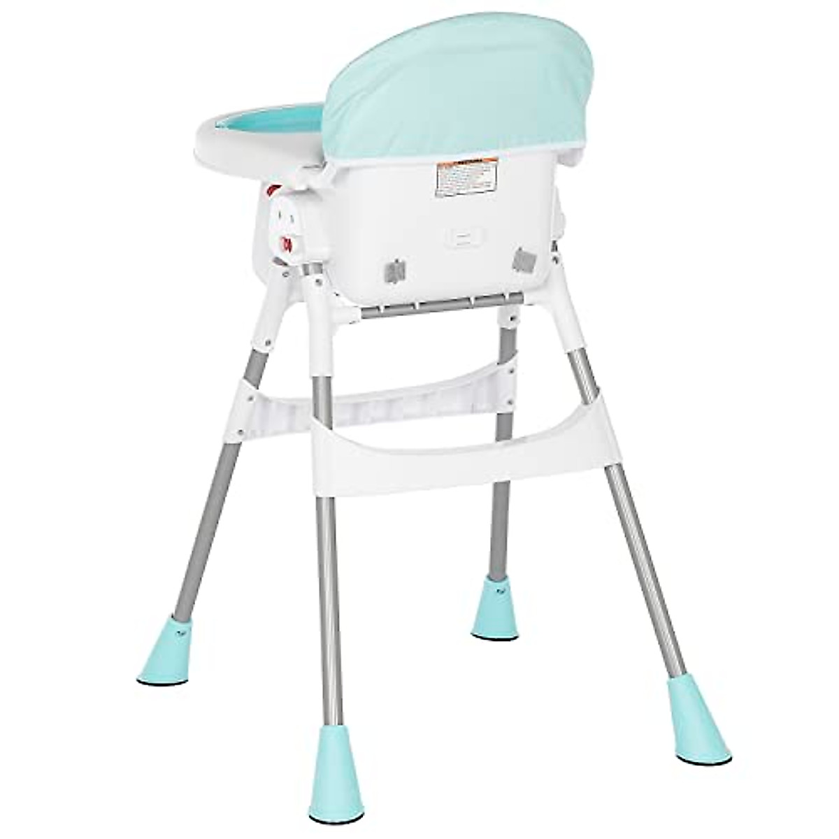 Dream On Me Portable 2-in-1 Tabletalk High Chair, Convertible Compact High Chair, Light Weight Portable Highchair, Aqua