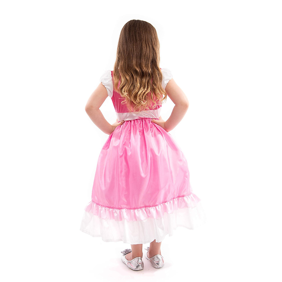 Little Adventures Cinderella Ball Gown Dress up Costume (Large Age 5-7) - Machine Washable Child Pretend Play and Party Dress with No Glitter
