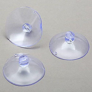 dophee 10pcs 40mm/1.57" Transparent Suction Cup Sucker for Window Wall Hook Hanger Kitchen Bathroom Smooth Surface