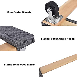 Goplus Furniture Moving Dolly, Heavy Duty Wood Rolling Mover with Wheels for Piano Couch Fridge Heavy Items, Securely Holds 1000 LBS (2 Packs)