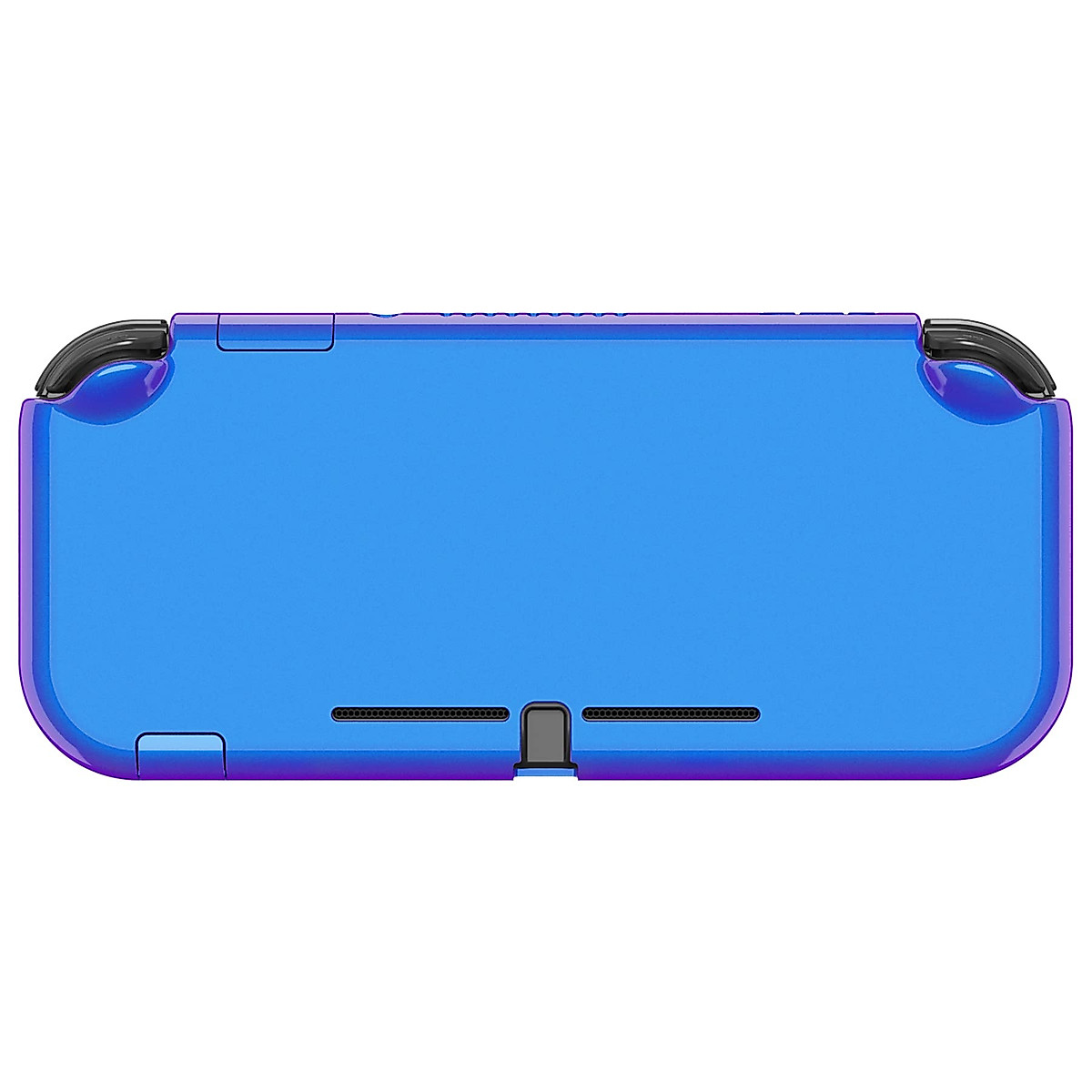 eXtremeRate PlayVital Glossy Chameleon Purple Blue Protective Case for Nintendo Switch Lite, Hard Cover Protector for Nintendo Switch Lite - 1 x Black Border Tempered Glass Screen Protector Included