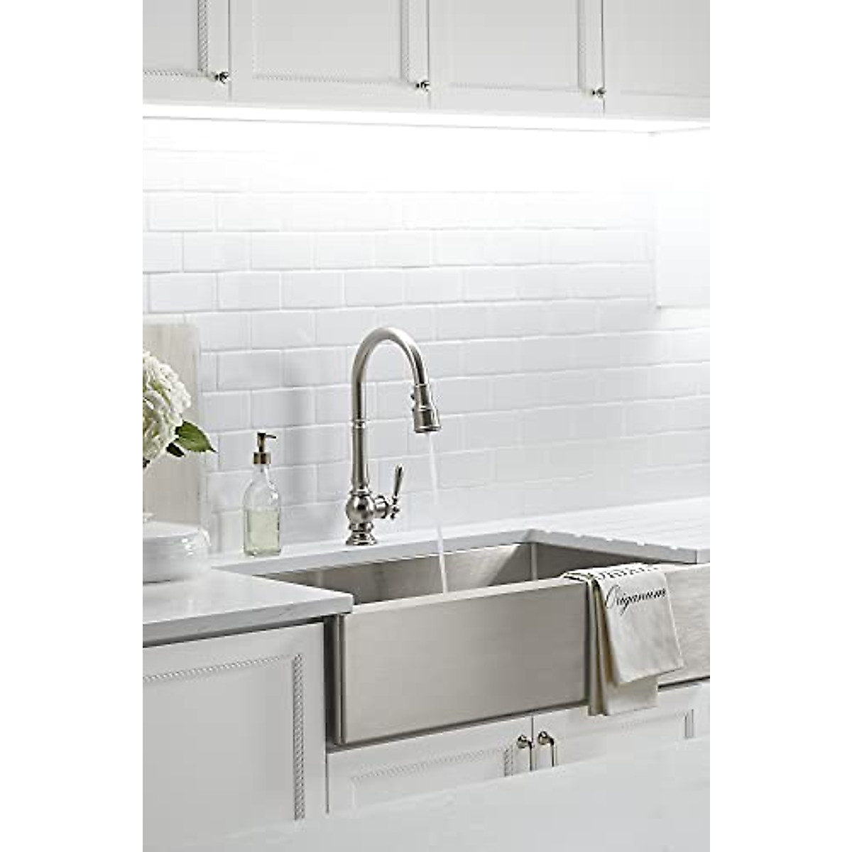 KOHLER 99259-VS Artifacts Kitchen Faucet, 17.63 x 4.31 x 8.50 inches, Vibrant Stainless