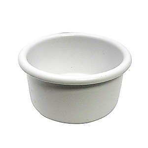 Crock-Style White Plastic Bird Dish 28 oz
