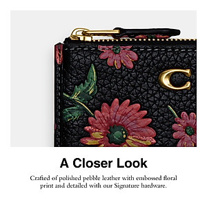 Coach Women's Mini ID Skinny, Black Multi, One Size