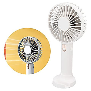 RAZURE Handheld Fan Mini Portable Fan, Cute Mini Personal Fan with 3 Levels Speeds Adjustable, USB Rechargeable Battery Operated Hand Fan for Stylish Women Men Travel Indoor Outdoor
