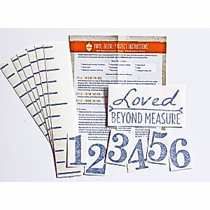 Little Acorns DIY Vinyl Growth Chart Ruler Decal Kit, Loved Beyond Measure